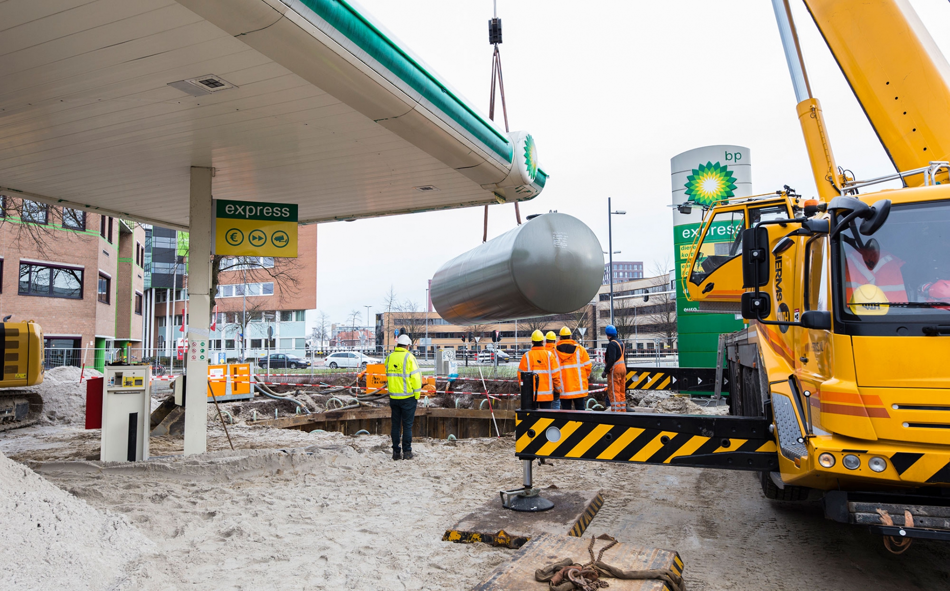 Precisiewerk bij renovatie BP tankstation | Antea Group